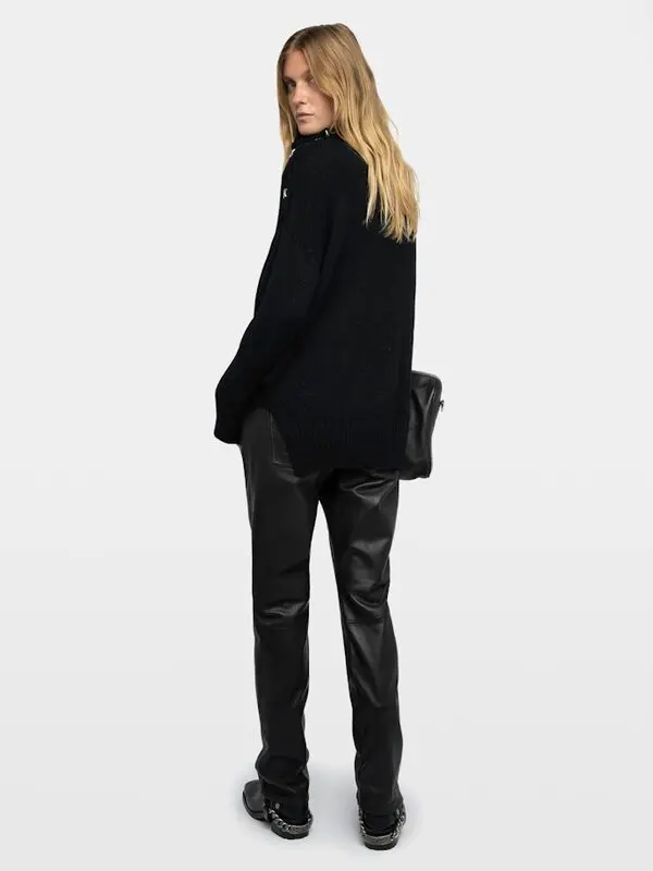 Zadig&Voltaire Alma Jewelled Cashmere Sweater - Black