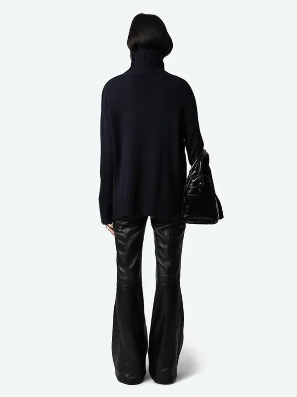 Zadig&Voltaire Alma Jewelled Cashmere Sweater - Encre