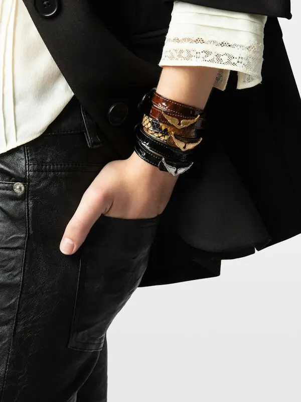 Zadig&Voltaire Rock Croco Bracelet - Bonny