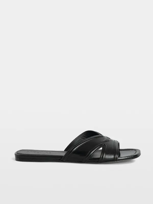 Zadig&Voltaire Azora Vintage Patent Mules - Noir