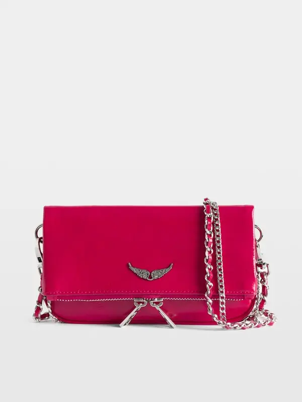 Zadig&Voltaire Rock Mini Vintage Patent Clutch - Podium