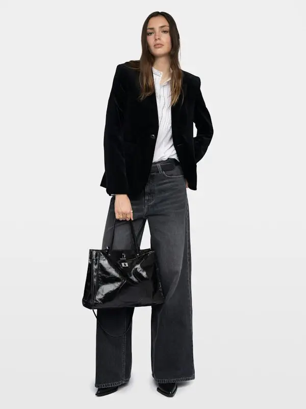 Zadig&Voltaire Vavy Velvet Blazer - Black