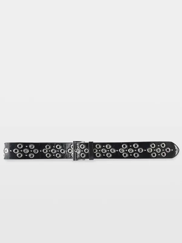 Zadig&Voltaire Starlight Eyelets Belt - Black
