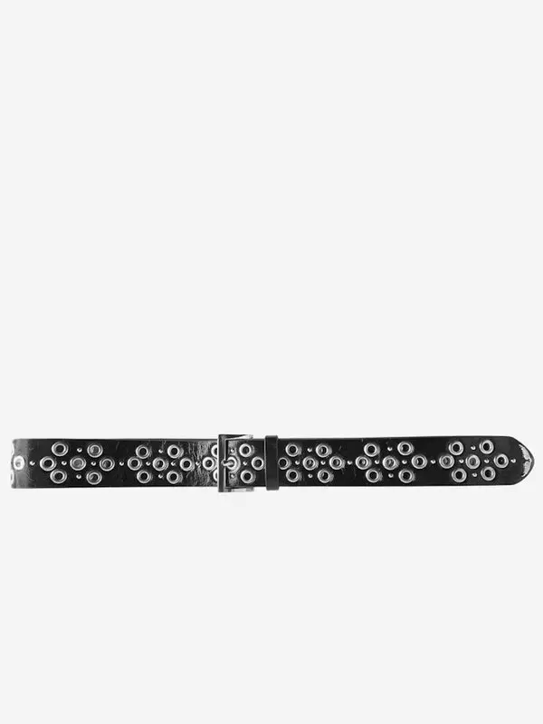 Zadig&Voltaire Starlight Eyelets Belt - Black