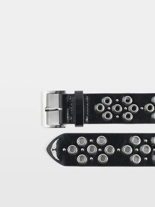 Zadig&Voltaire Starlight Eyelets Belt - Black