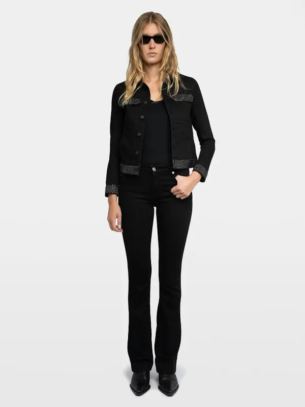 Zadig&Voltaire Kioky Diamanté Denim Jacket