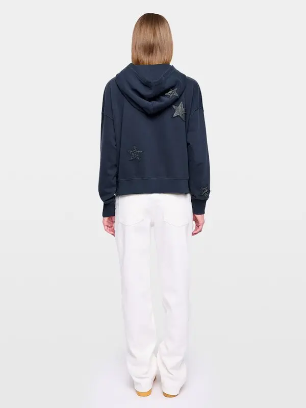 Zadig&Voltaire Mia Diamanté Hoodie - Encre