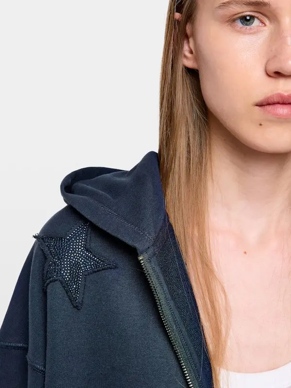 Zadig&Voltaire Mia Diamanté Hoodie - Encre