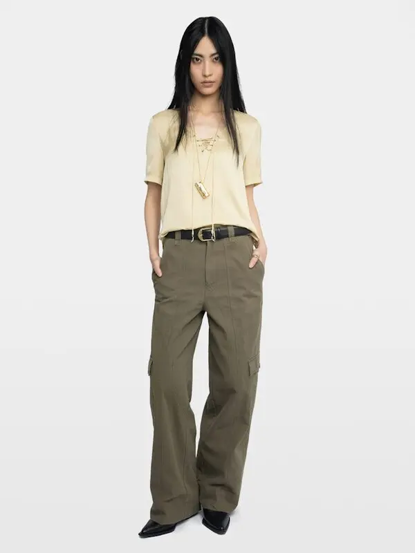Zadig&Voltaire Terzo Satin Top - Blond