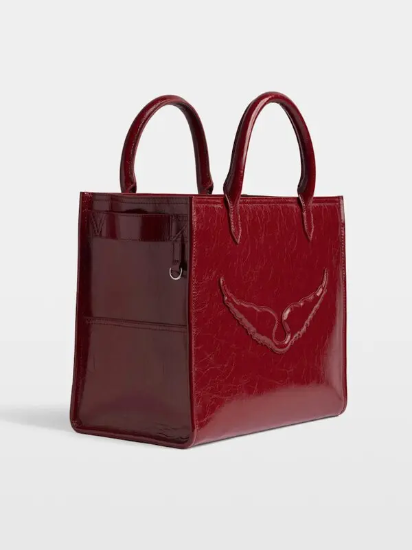 Zadig&Voltaire Angel Wrinkled Patent Tote Bag - Power
