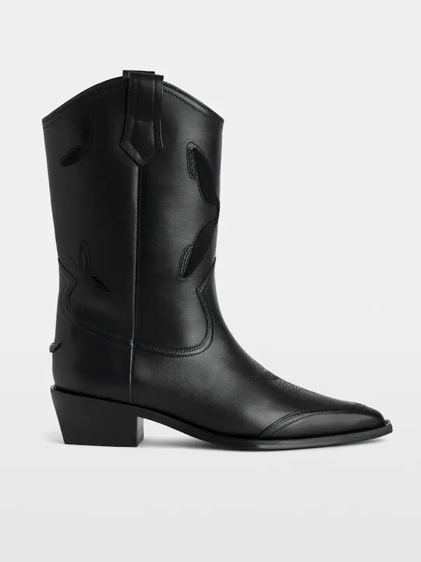 Zadig&Voltaire Cara Western Boots - Black