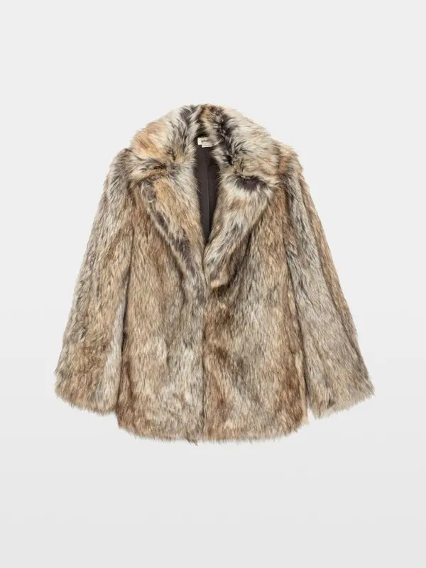 Zadig&Voltaire Faune Faux Fur Short Coat - Naturel