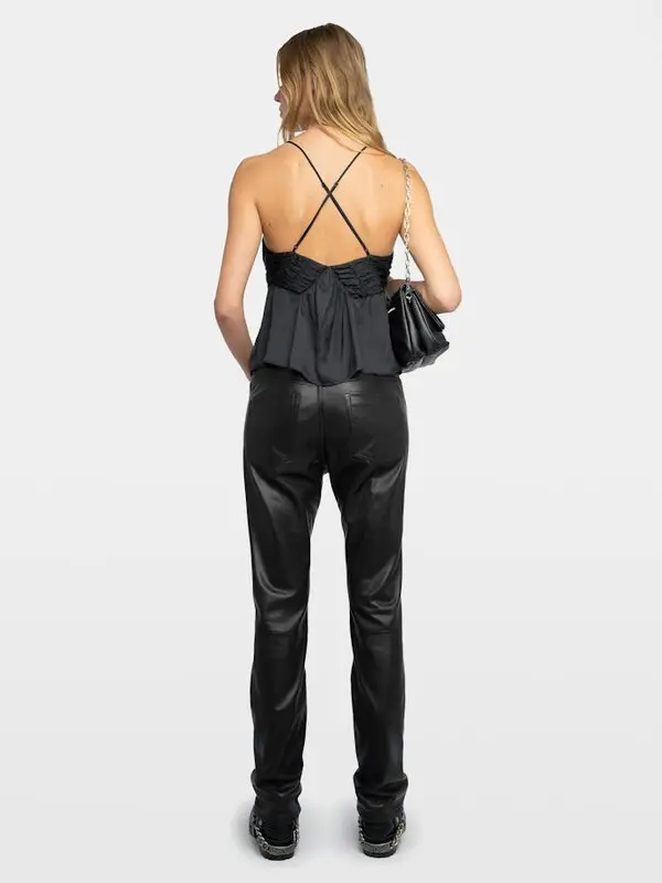Zadig&Voltaire Cayonne Satin Camisole - Black