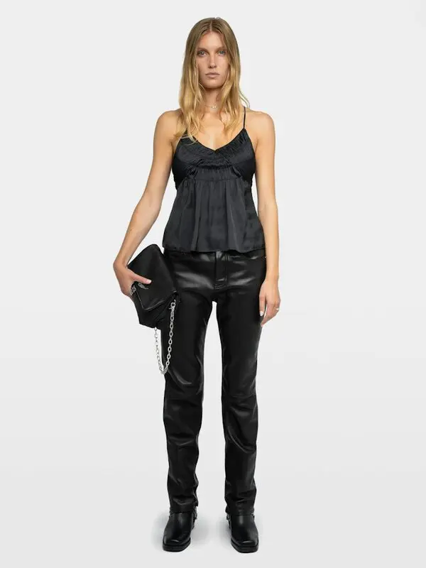 Zadig&Voltaire Cayonne Satin Camisole - Black