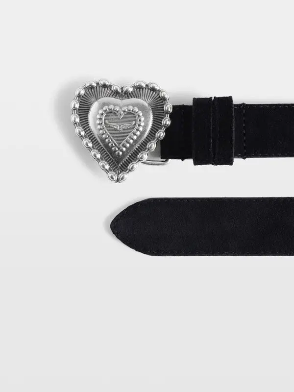 Zadig&Voltaire Santa Fe Crush Belt - Black