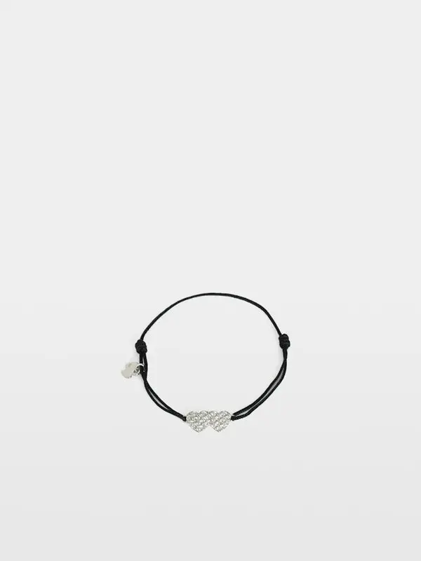 Zadig&Voltaire Link Heart Strass Bracelet - Black