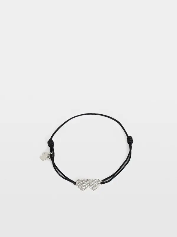 Zadig&Voltaire Link Heart Strass Bracelet - Black