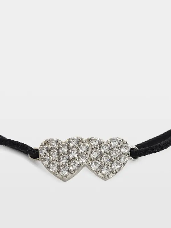 Zadig&Voltaire Link Heart Strass Bracelet - Black