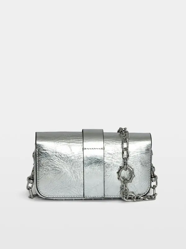 Zadig&Voltaire Kate Metallic Wallet Bag - Silver