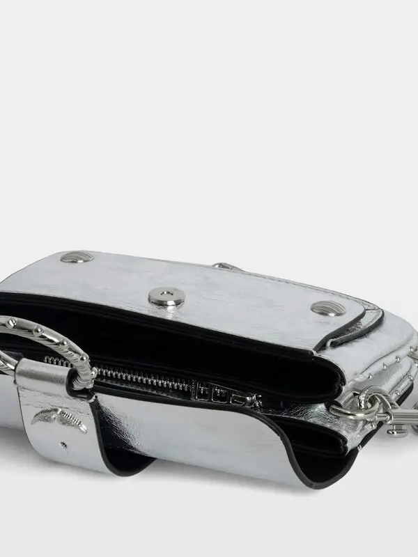 Zadig&Voltaire Kate Metallic Wallet Bag - Silver