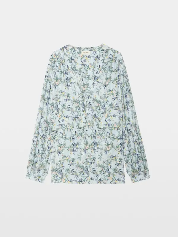 Zadig&Voltaire Tamela Floral Tunic Blouse - Cloud