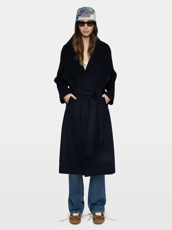 Zadig&Voltaire Meli Long Coat - Encre
