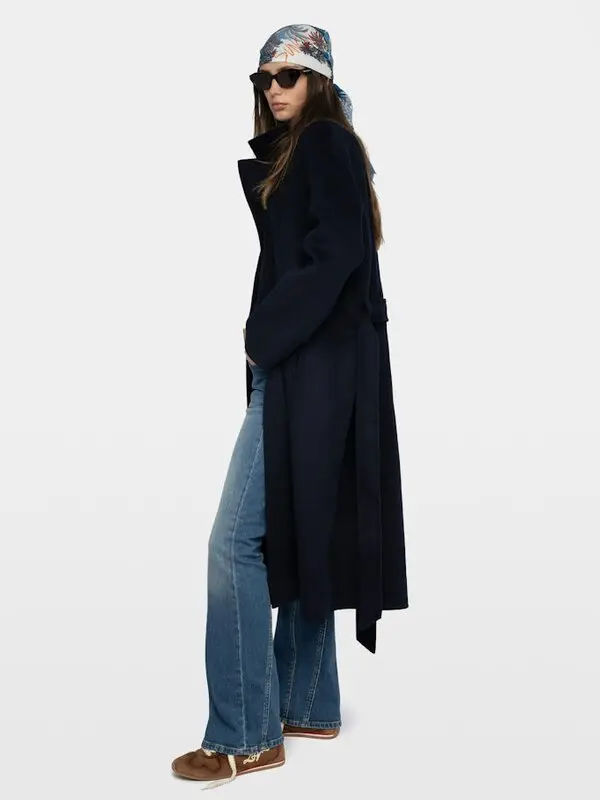 Zadig&Voltaire Meli Long Coat - Encre