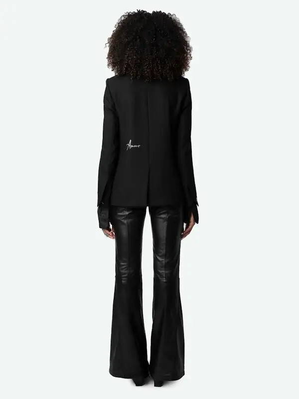 Zadig&Voltaire Slim-fit Suit Jacket With Diamanté Embellishments