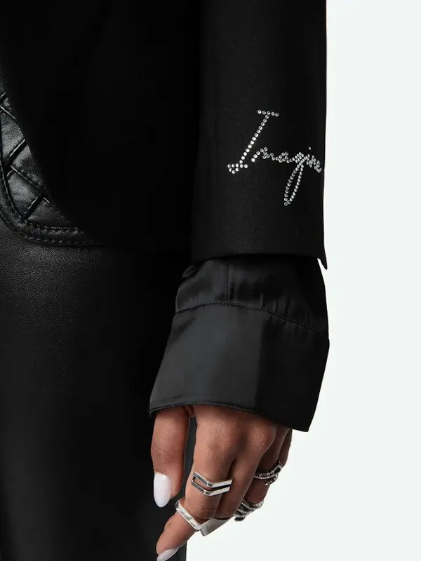 Zadig&Voltaire Slim-fit Suit Jacket With Diamanté Embellishments