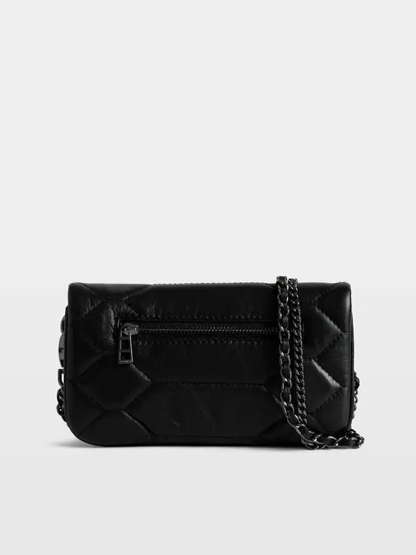 Zadig&Voltaire Rock Mini Quilted Clutch - Black