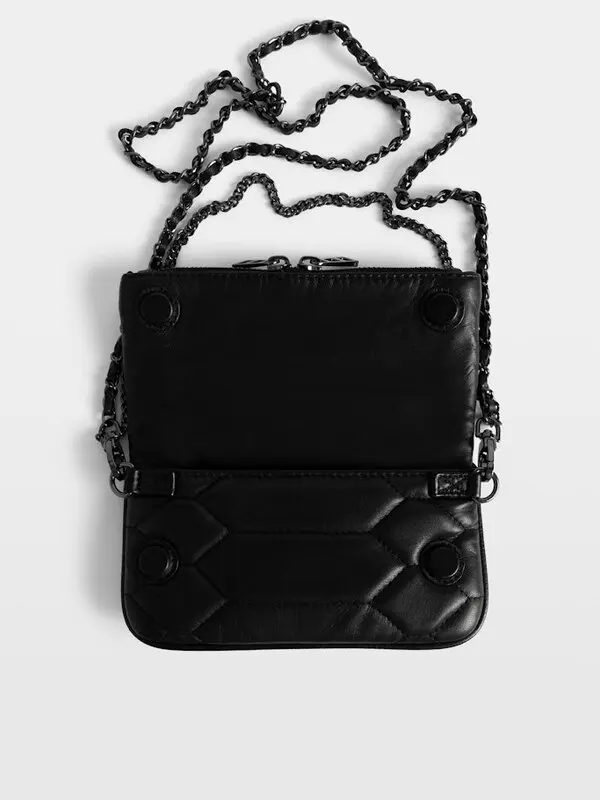 Zadig&Voltaire Rock Mini Quilted Clutch - Black