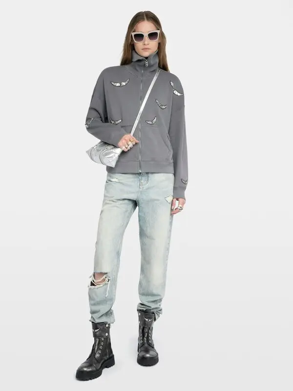 Zadig&Voltaire Zip Up Sweatshirt