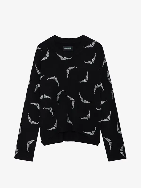 Zadig&Voltaire Markus Diamanté Wings Cashmere Sweater
