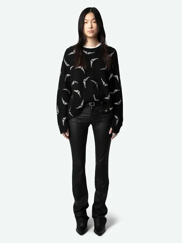 Zadig&Voltaire Markus Diamanté Wings Cashmere Sweater