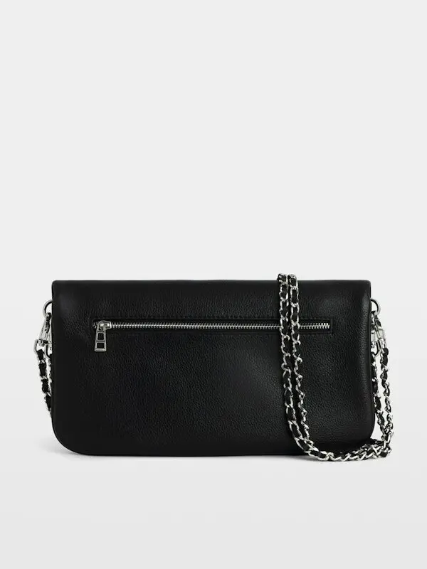 Zadig&Voltaire Rock Graffiti Leather Clutch - Black