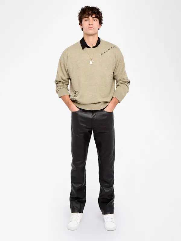 Zadig&Voltaire Marko Embroidered Sweater - Olive