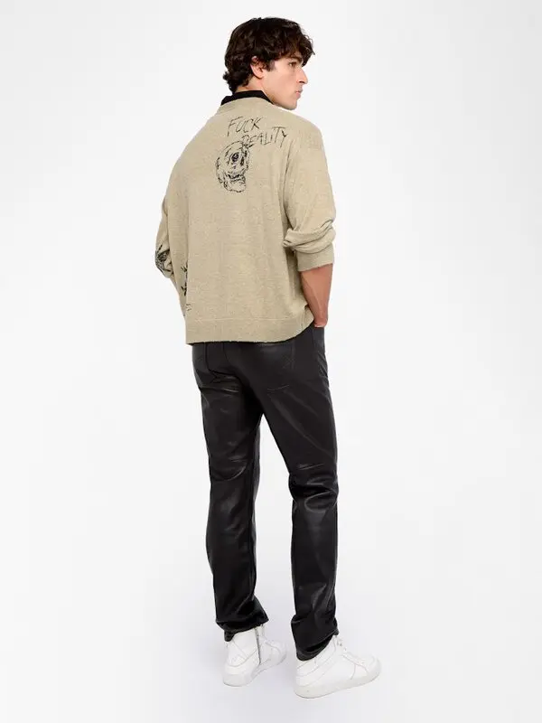 Zadig&Voltaire Marko Embroidered Sweater - Olive