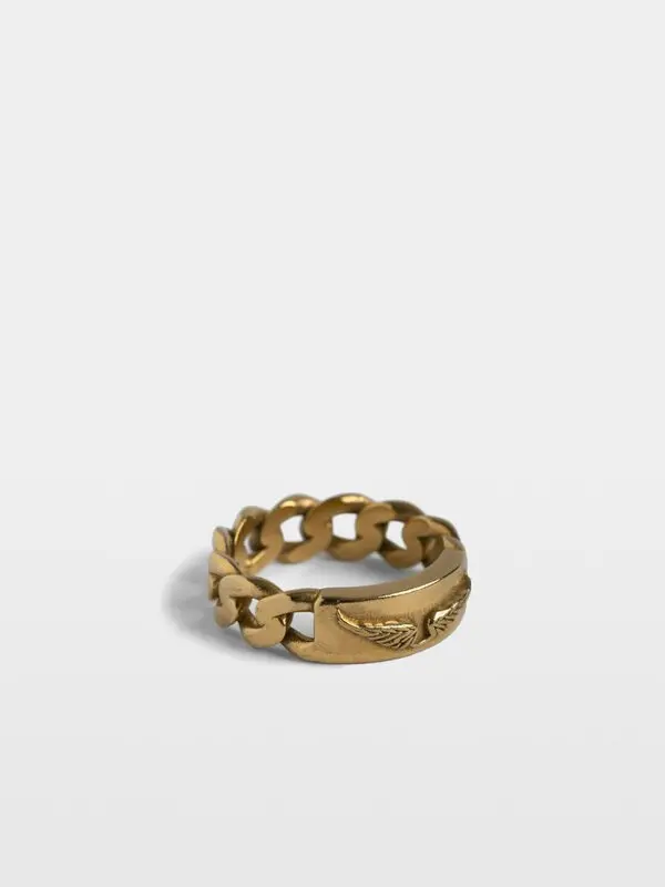 Zadig&Voltaire Chain Ring - Old Gold