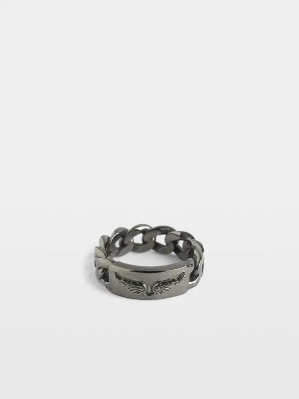 Zadig&Voltaire Chain Ring - Shiny Gun