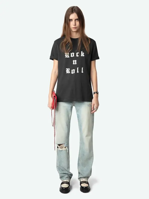 Zadig&Voltaire Rock'n'roll Graphic T-shirt - Carbone