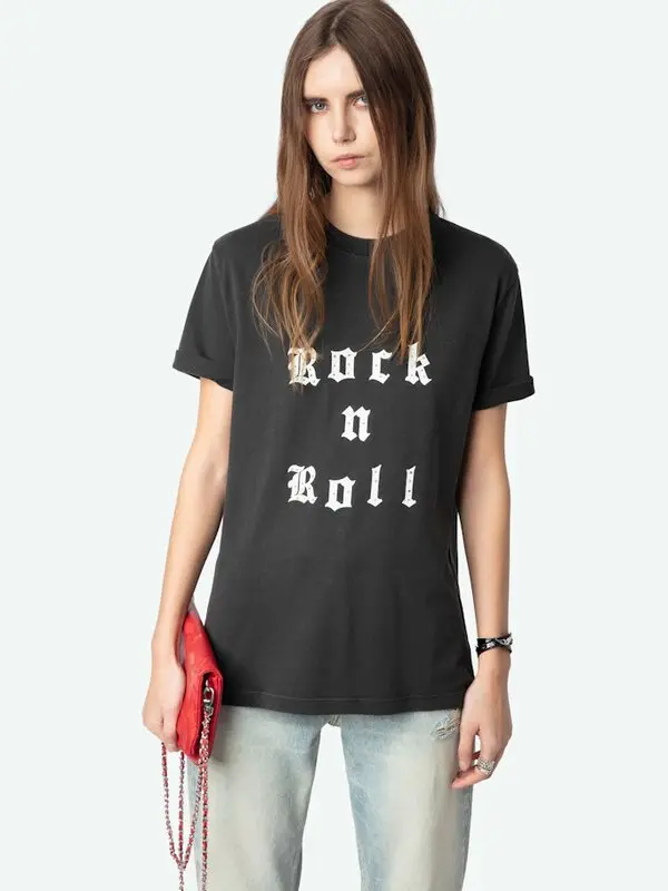 Zadig&Voltaire Rock'n'roll Graphic T-shirt - Carbone
