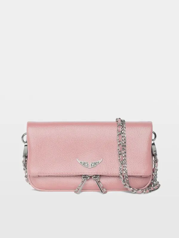 Zadig&Voltaire Rock Mini Clutch In Grained Leather - Cosy