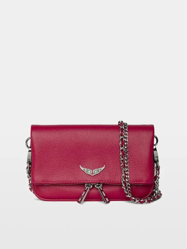 Zadig&Voltaire Rock Mini Clutch In Grained Leather - Podium