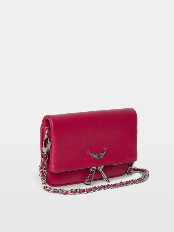 Zadig&Voltaire Rock Mini Clutch In Grained Leather - Podium