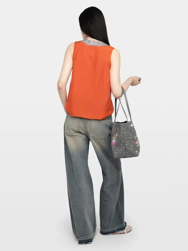 Zadig&Voltaire Tasao Silk Camisole - Tangerine