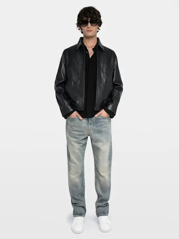 Zadig&Voltaire Loumy Leather Jacket - Black