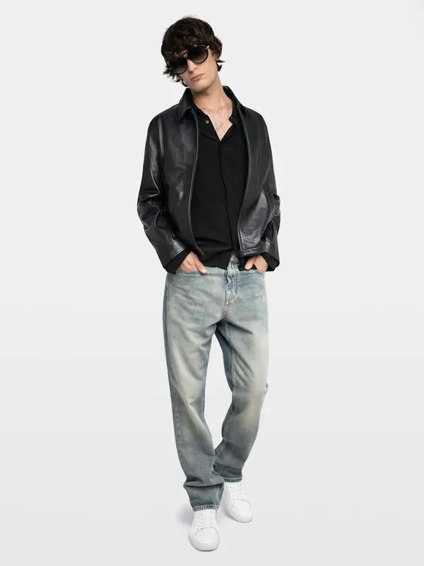 Zadig&Voltaire Loumy Leather Jacket - Black