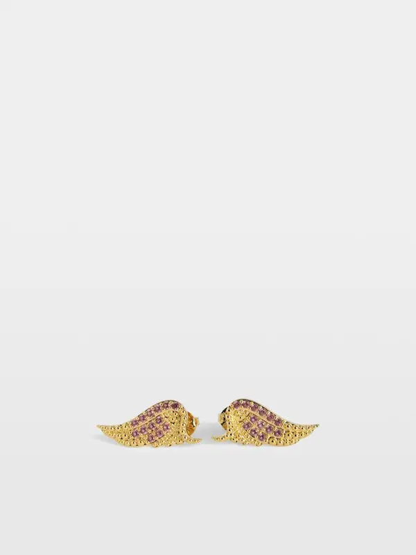 Zadig&Voltaire Rock Stud Earrings - Shiny Gold