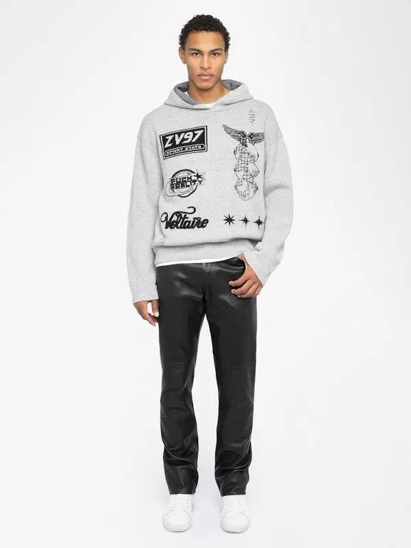 Zadig&Voltaire Jacquard Motif Wool-cashmere Sweater