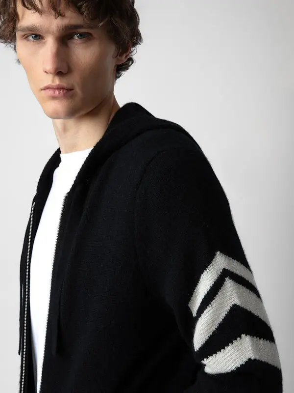 Zadig&Voltaire Clash Arrow Cashmere Cardigan - Black